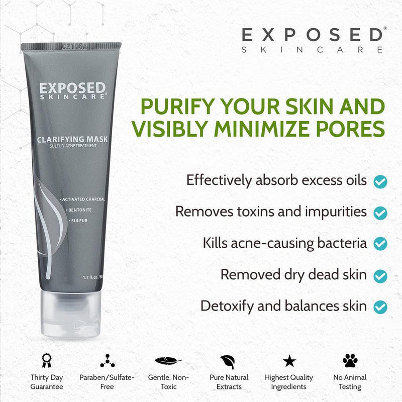 Exposed Clarifying Face Mask | Charcoal Mask for Acne